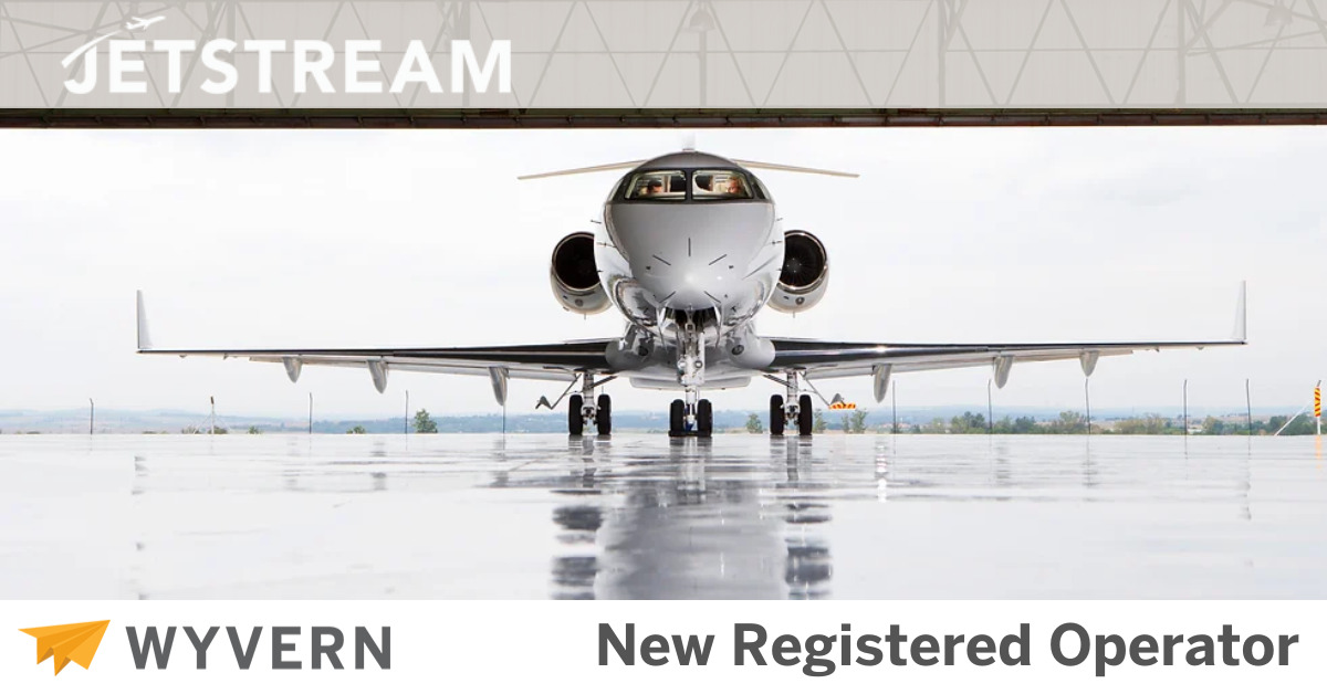 We Welcome Jetstream Aviation as a New Registered Operator! - WYVERN